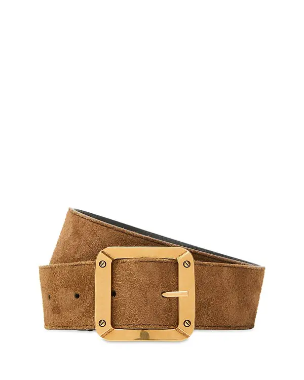 Acne Studios Square Buckle Belt - Cognac Brown