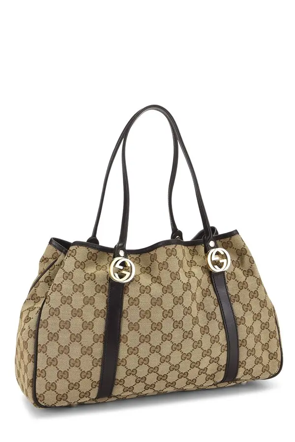 Gucci Original Gg Canvas Twins Tote - Beige