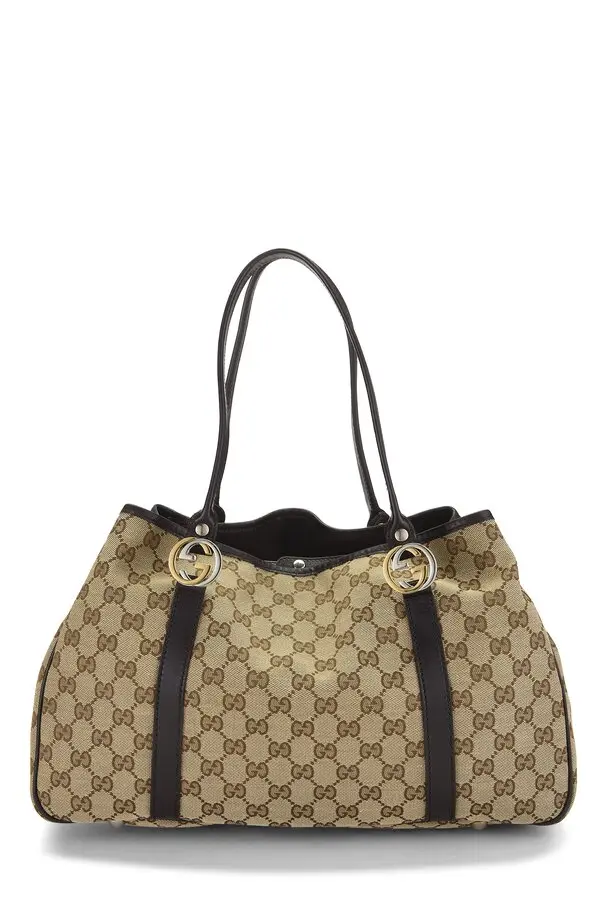 Gucci Original Gg Canvas Twins Tote - Beige