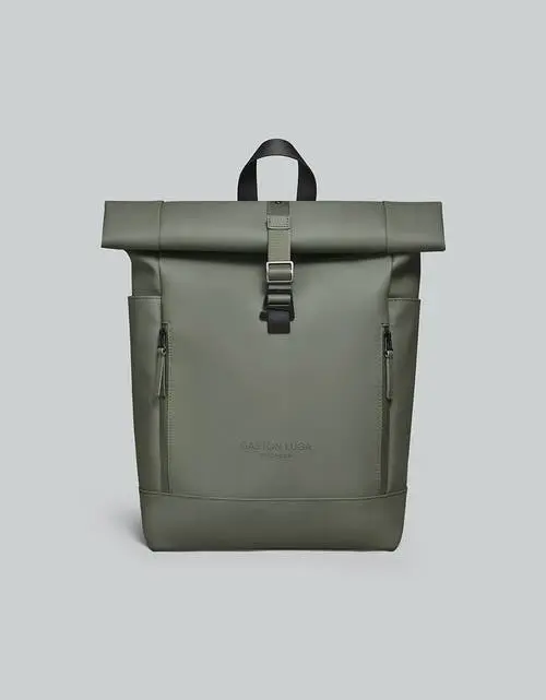 GASTON LUGA Rolltop Backpack - Olive