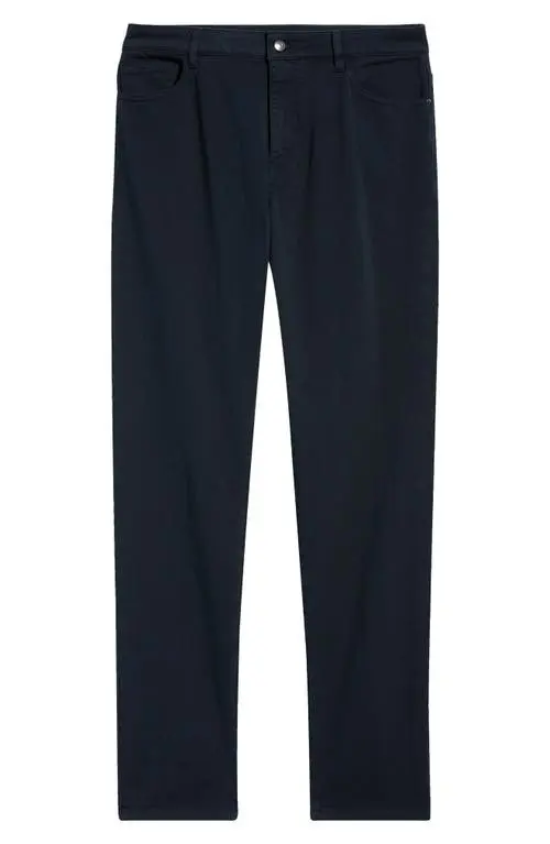 Canali Garment Dyed Bull Denim Straight-leg Jeans - Navy