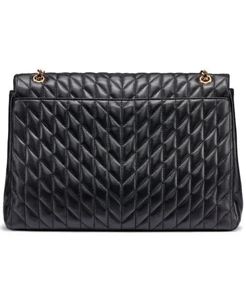Karl Lagerfeld Paris Lafayette Jumbo Shoulder Bag - Black/gold
