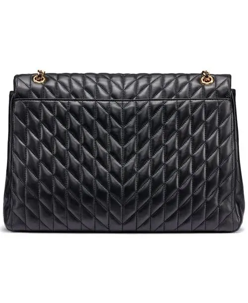 Karl Lagerfeld Paris Lafayette Jumbo Shoulder Bag - Black/gold