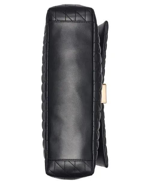 Karl Lagerfeld Paris Lafayette Jumbo Shoulder Bag - Black/gold