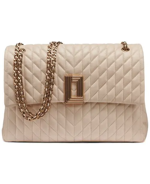 Karl Lagerfeld Paris Lafayette Jumbo Shoulder Bag - Brie