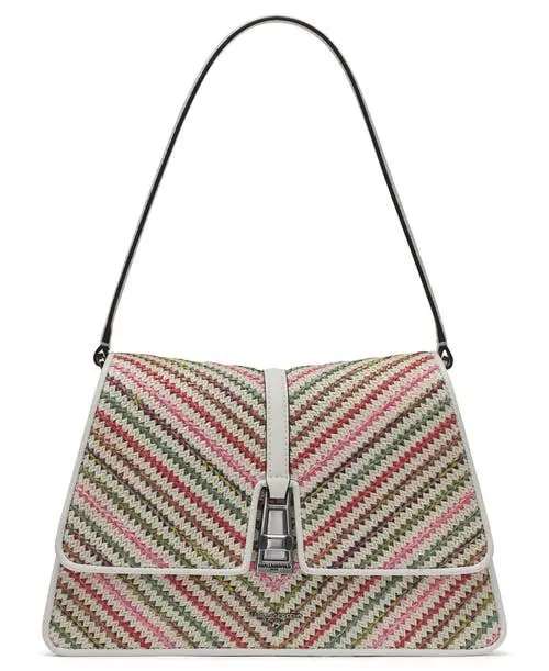 Karl Lagerfeld Paris Mercerie Chevron Shoulder Bag - Multi Combo