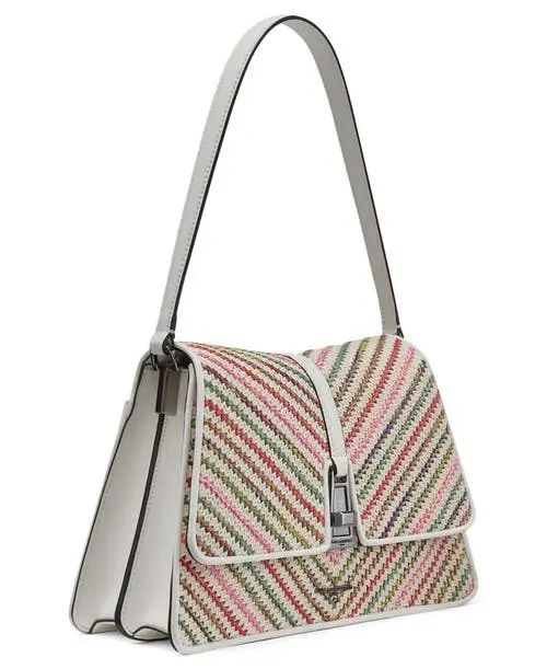 Karl Lagerfeld Paris Mercerie Chevron Shoulder Bag - Multi Combo