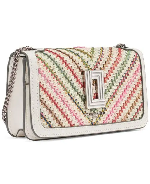 Karl Lagerfeld Paris Kosette Raffia Shoulder Bag