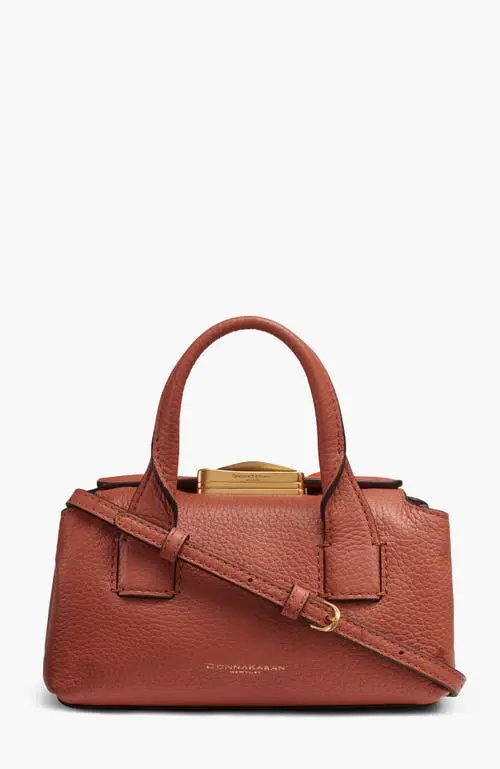 Donna Karan New York Amagansett Mini Satchel With Magnetic Closure And Adjustable Strap - Amber