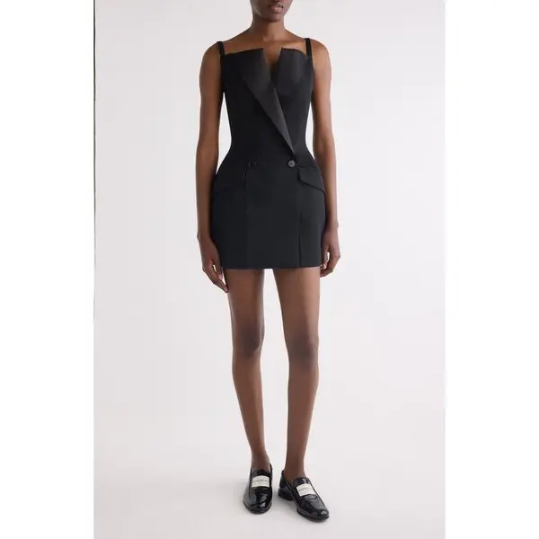 Givenchy Sleeveless Wool Tailoring Minidress