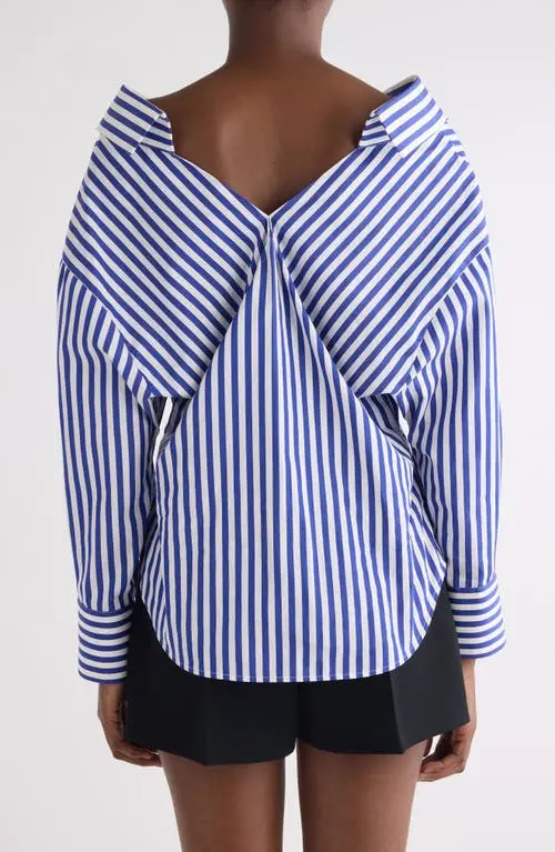 Givenchy Striped Cotton Open Shirt
