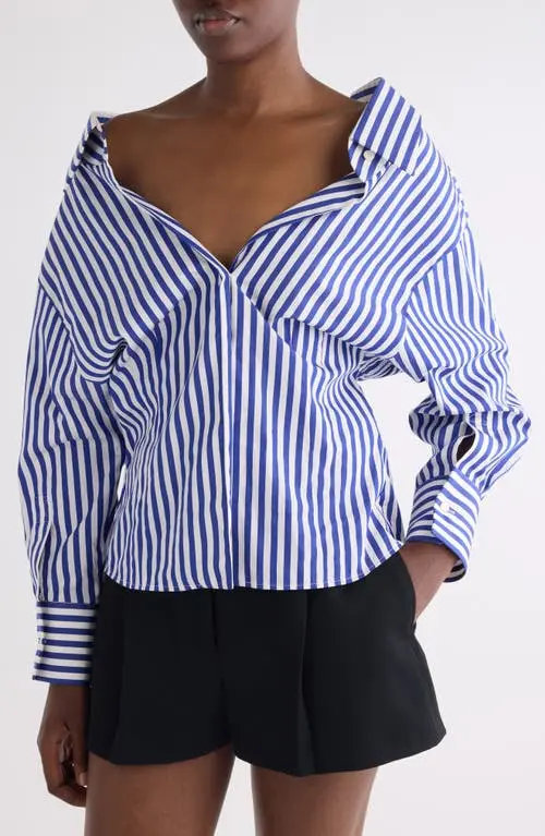 Givenchy Striped Cotton Open Shirt