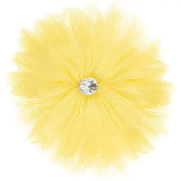MINI CELEBRITIES Lotus Hair Clip - Yellow