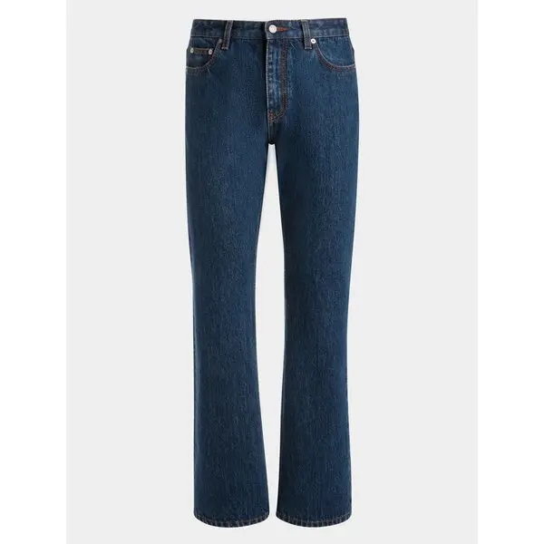 Bally Denim Pants In Medium Cotton - Blue