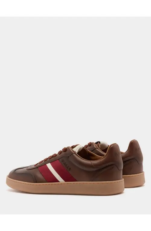 Bally Retro Crest Leather Sneakers - Brown