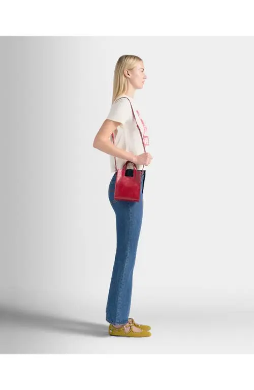 Bally Easy Small Leather Tote Bag - Red
