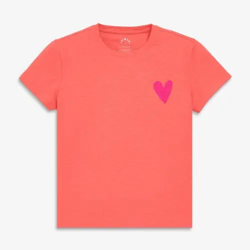 PRIMARY Cotton Slub Easy Tee - Watermelon Heart