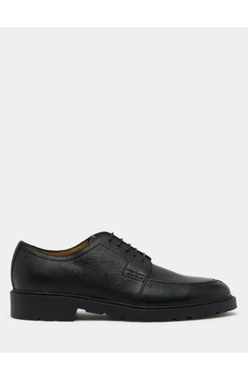 Bally Eduard Derby In Grained Leather - Black