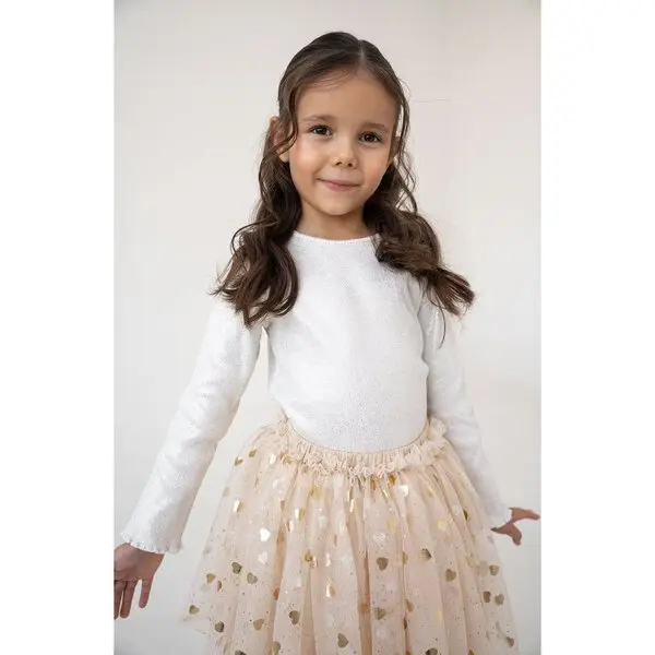 MINI CELEBRITIES Tutu Skirt Set - Sand Beige