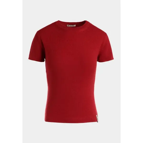 Bally Knit Cashmere Top - Red