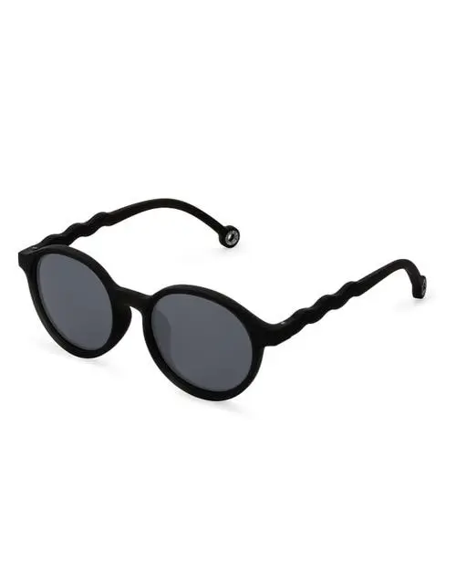 OLIVIO Adult Oval Sunglasses - Squid Black