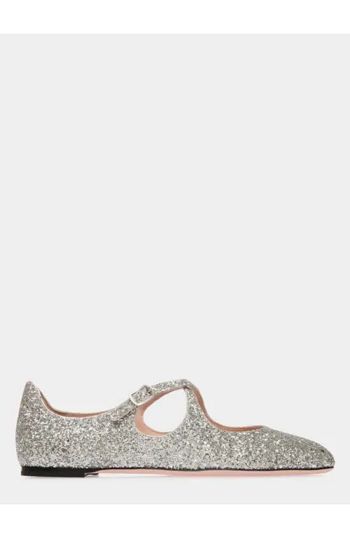 Bally Rina Glitter Ballerinas - Silver