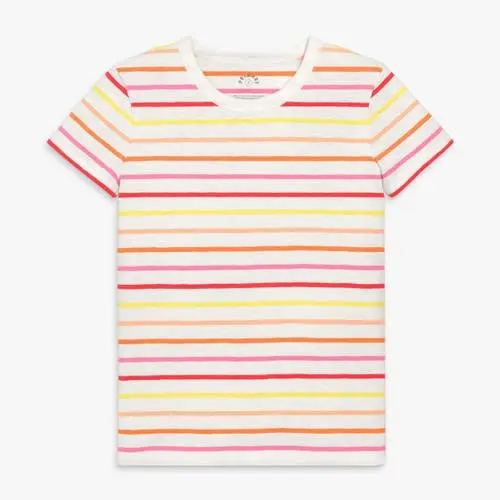 PRIMARY Adult Multi Stripe Classic Tee - Warm Multi Stripe