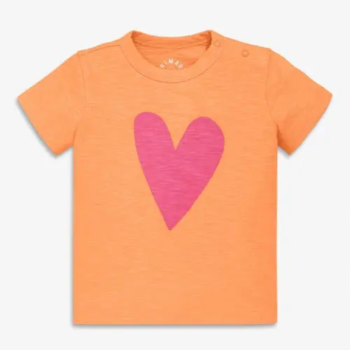 PRIMARY Baby Heart Tee - Goldfish Heart