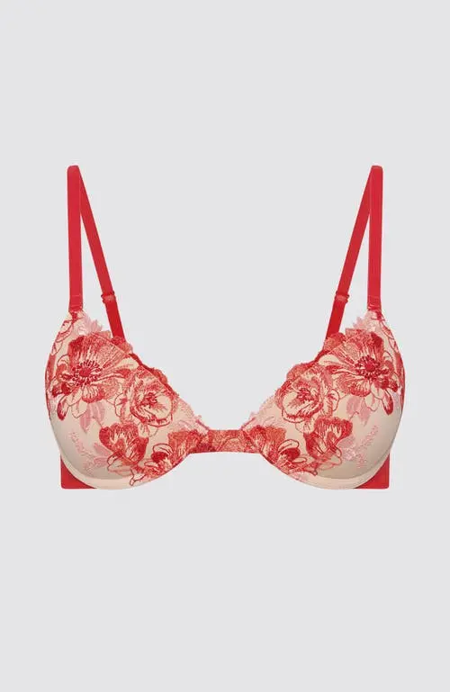 Pepper Embroidery Lift Up Bra