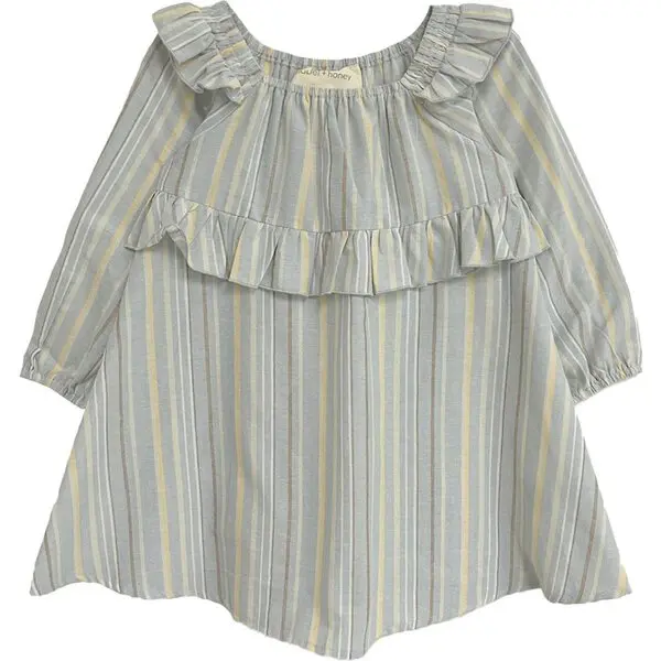MABEL + HONEY Brooklyn Ruffled Stripe Dress