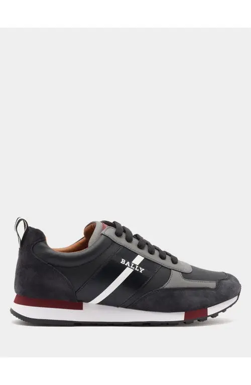 Bally Sneaker In Calf Leather - Black