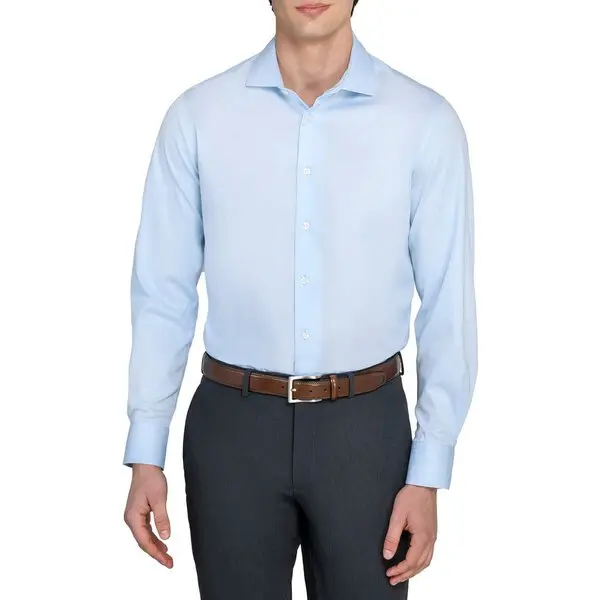 W.R.K Slim Fit Solid Reworked Dress Shirt - Light Blue