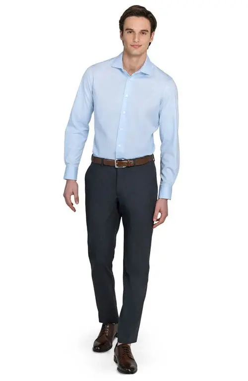 W.R.K Slim Fit Solid Reworked Dress Shirt - Light Blue