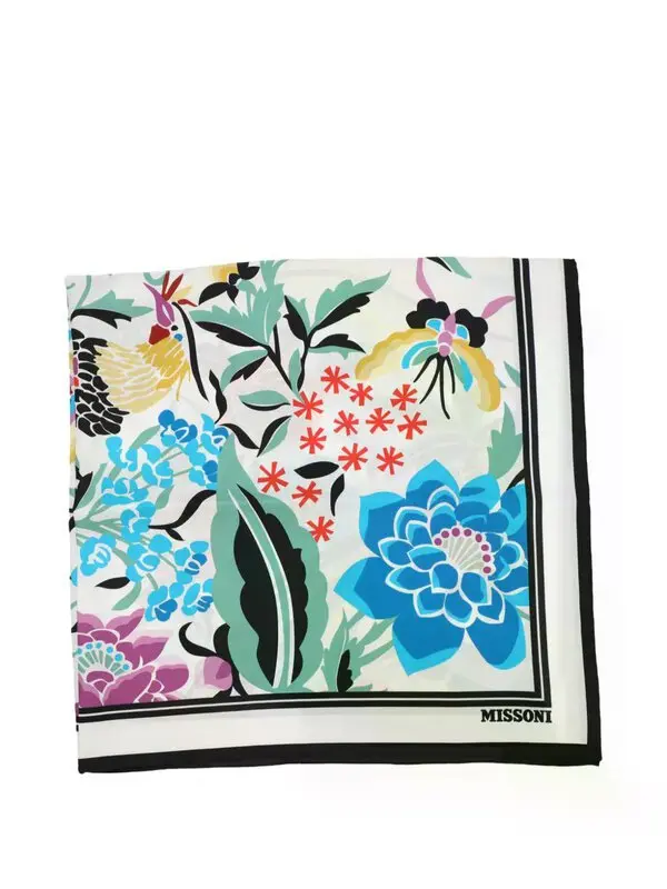 Missoni Floral-print Scarf - White