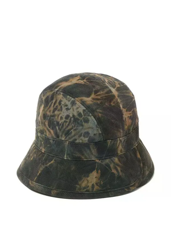 CA4LA Patterned Corduroy Bucket Hat - Green