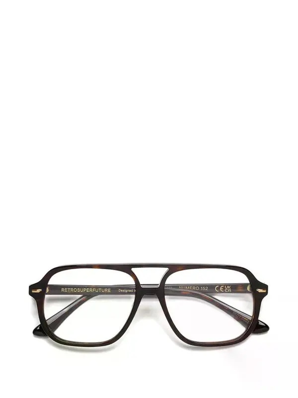RETROSUPERFUTURE Pilot-frames Glasses - Brown