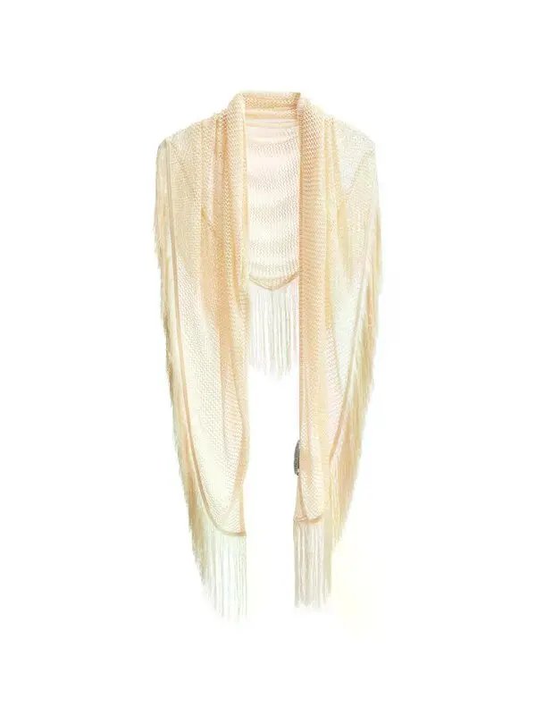 Our Legacy Triangolo Fringed Scarf - Neutrals