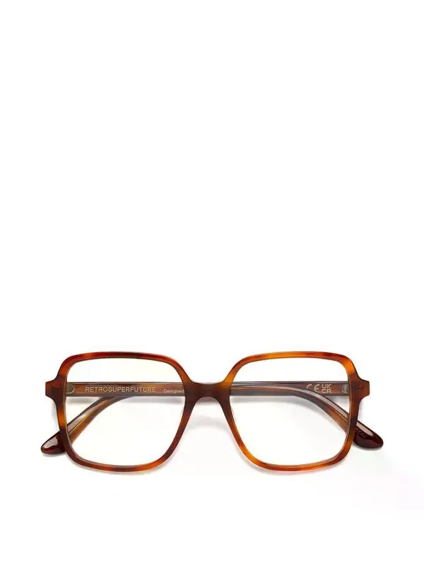 RETROSUPERFUTURE Square-frame Glasses - Brown