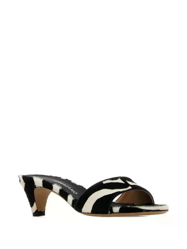 FERRAGAMO Tatiana Zebra-pattern Sandals