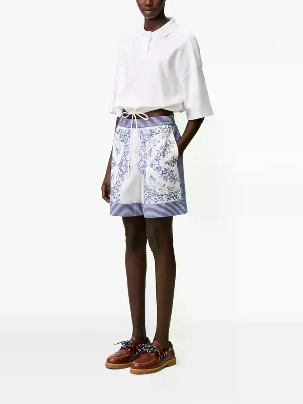 Claudie Pierlot Mixed Pattern Embroidered Shorts