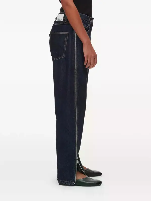 3.1 Phillip Lim Zip-detailed Straight Leg Jeans