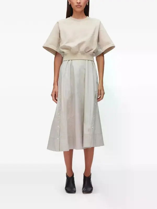 3.1 Phillip Lim Short-sleeves Midi Dress - Neutrals