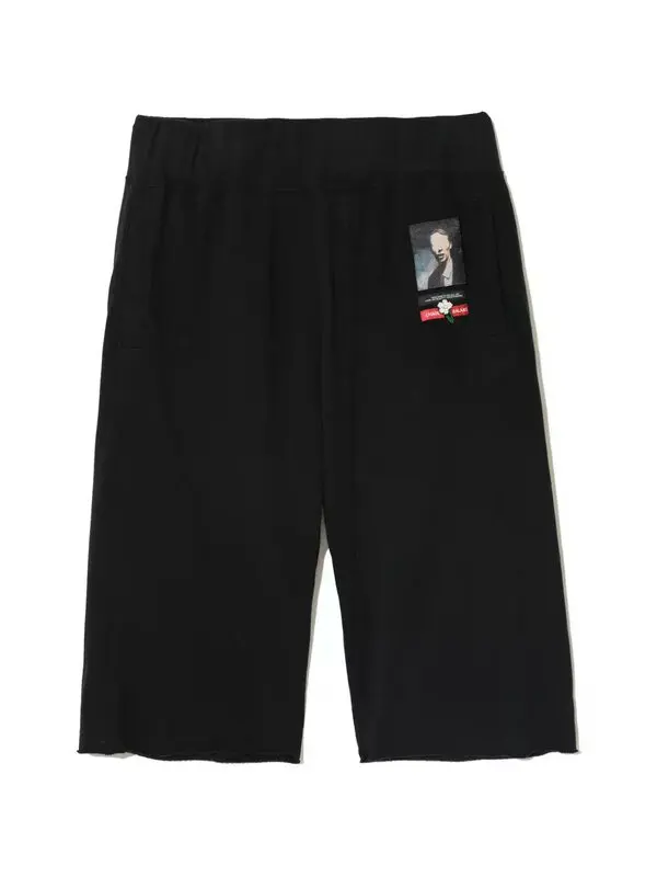 UNDERCOVERISM Graphic-patch Track Shorts - Black