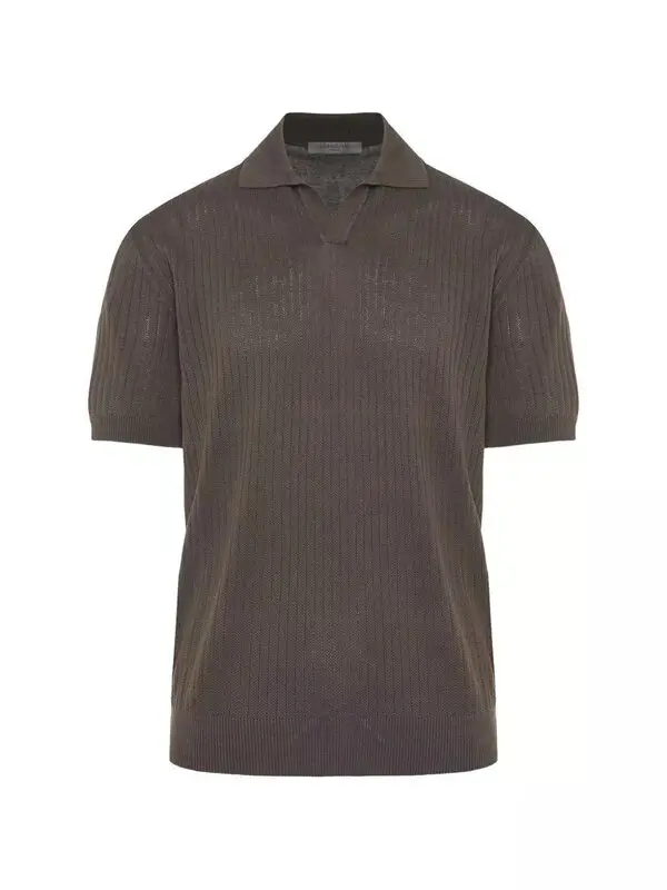 Corneliani Pima Ribbed Sweater - Brown