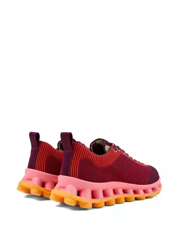 Camper X Sunnei Pelotissima Striped Knit Sneakers - Red