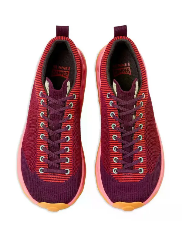 Camper X Sunnei Pelotissima Striped Knit Sneakers - Red