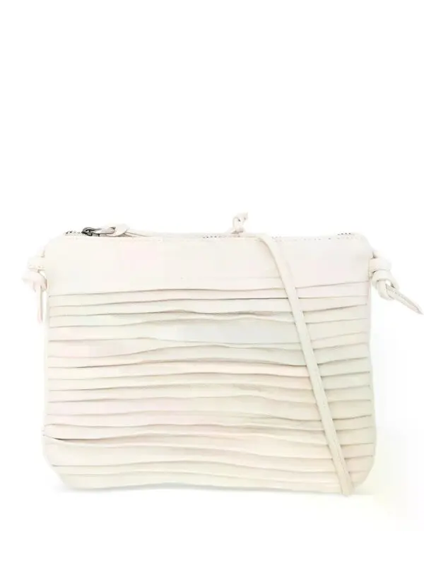 SOMMET Country Pleated Cross Body Bag - White