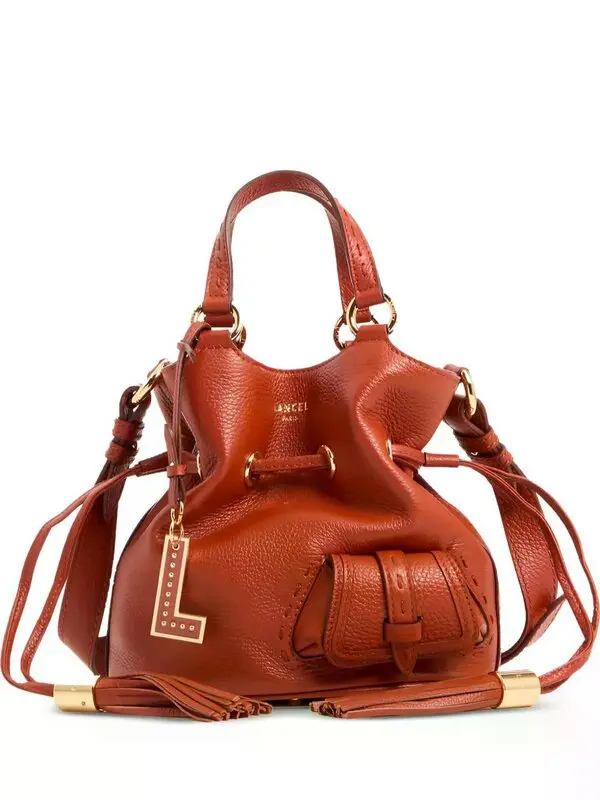LANCEL Premier Flirt Tassel Drawstring Bucket Bag - Brown