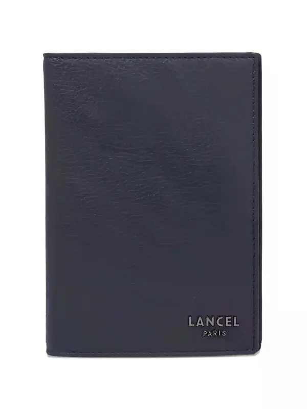 LANCEL Driver 9cc Zip-detail Leather Wallet - Blue
