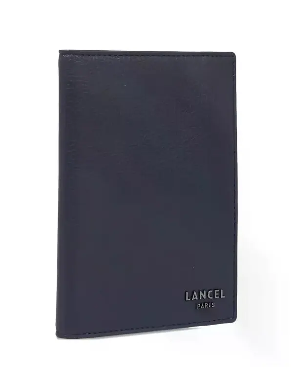 LANCEL Driver 9cc Zip-detail Leather Wallet - Blue